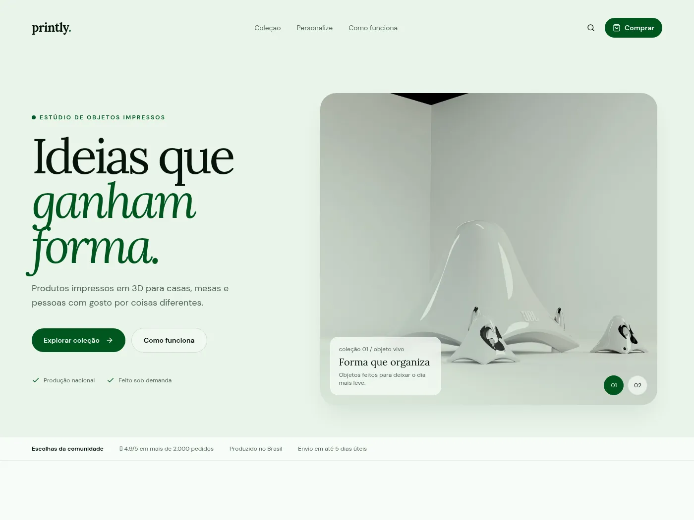 Printly 3D E-commerce