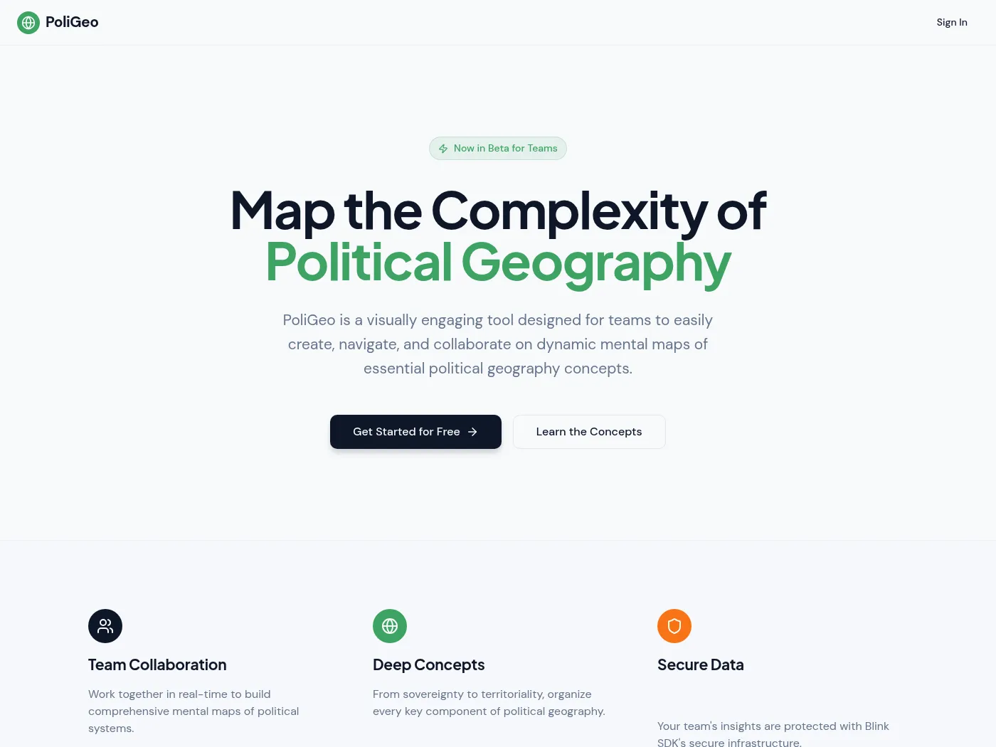 PoliGeo Mindmap