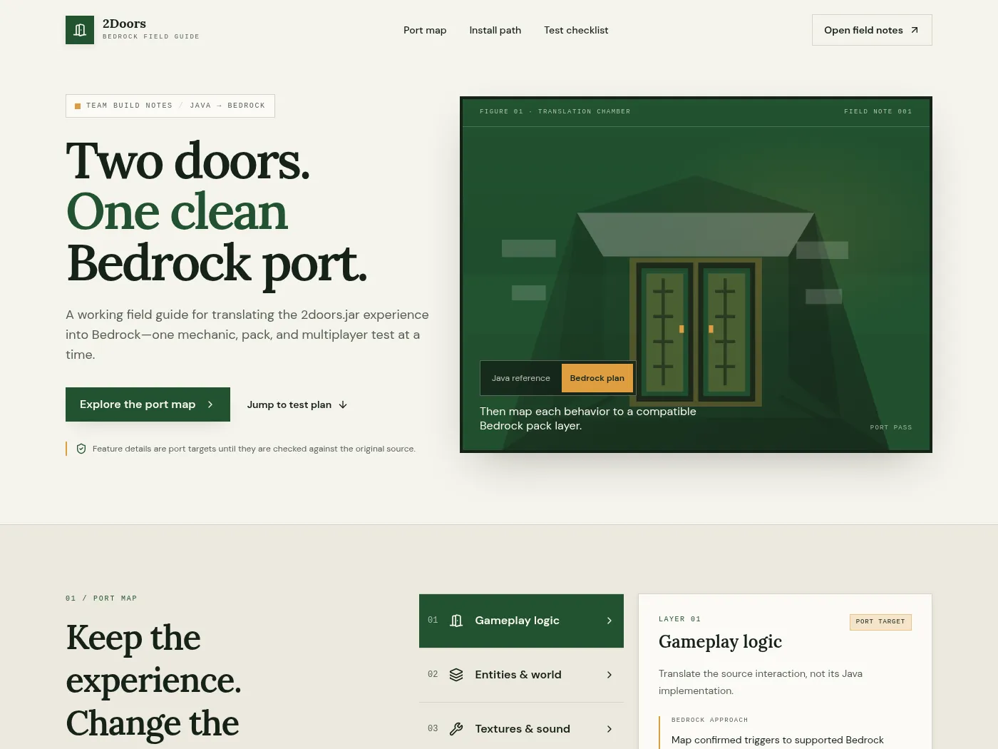 Bedrock 2Doors Add-on