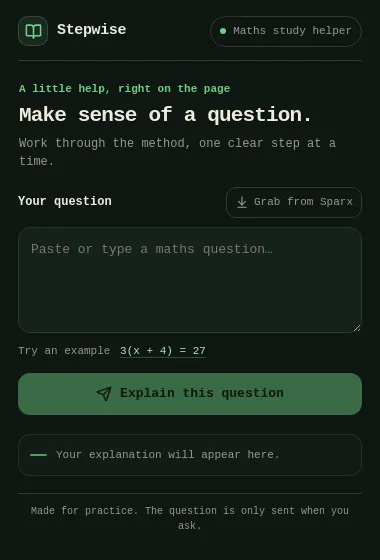Sparx Maths Helper