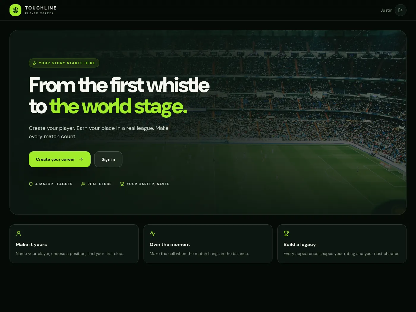 Soccer Star Career