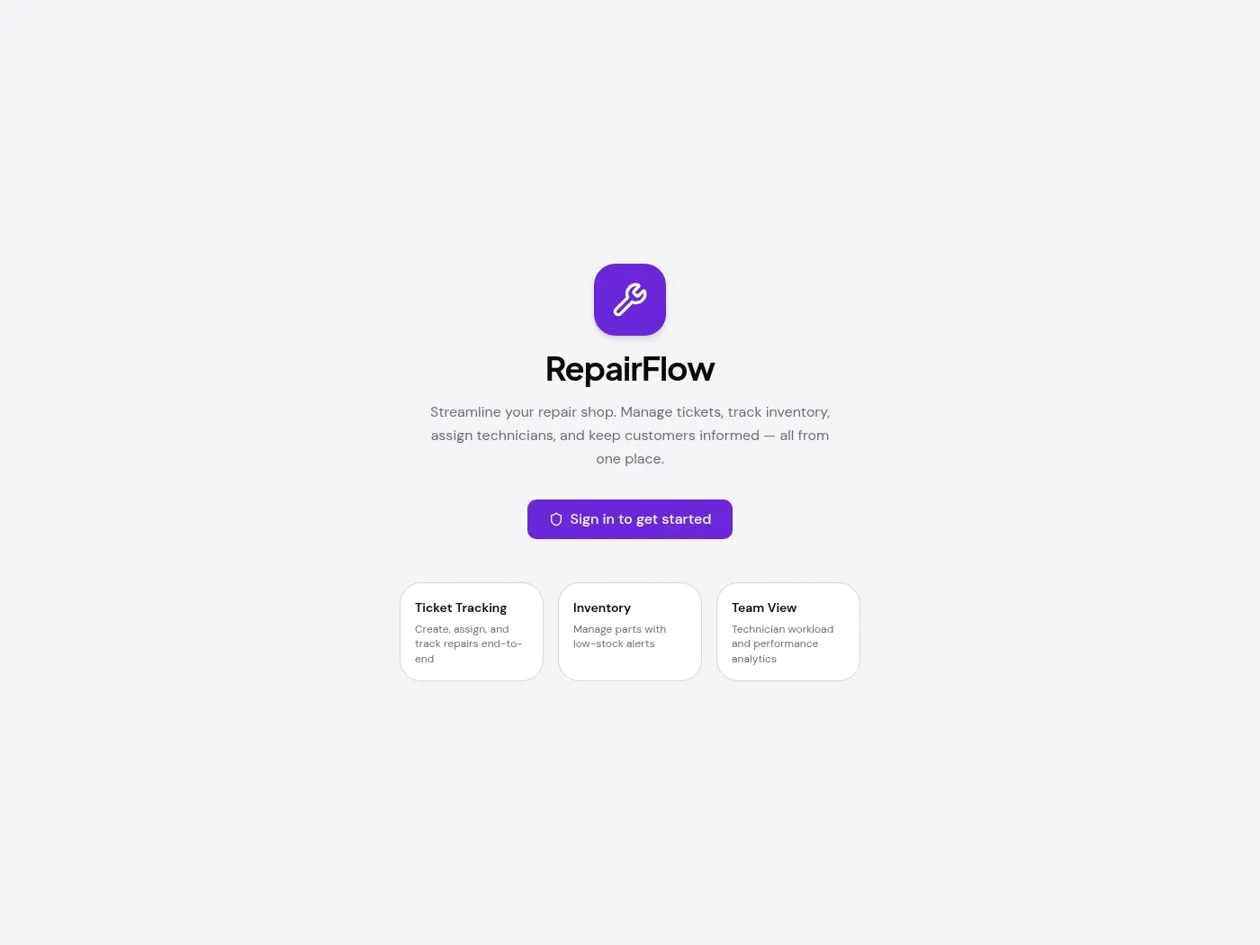 RepairFlow Manager