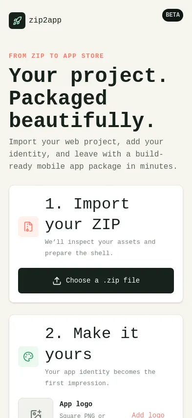 Zip2App Generator