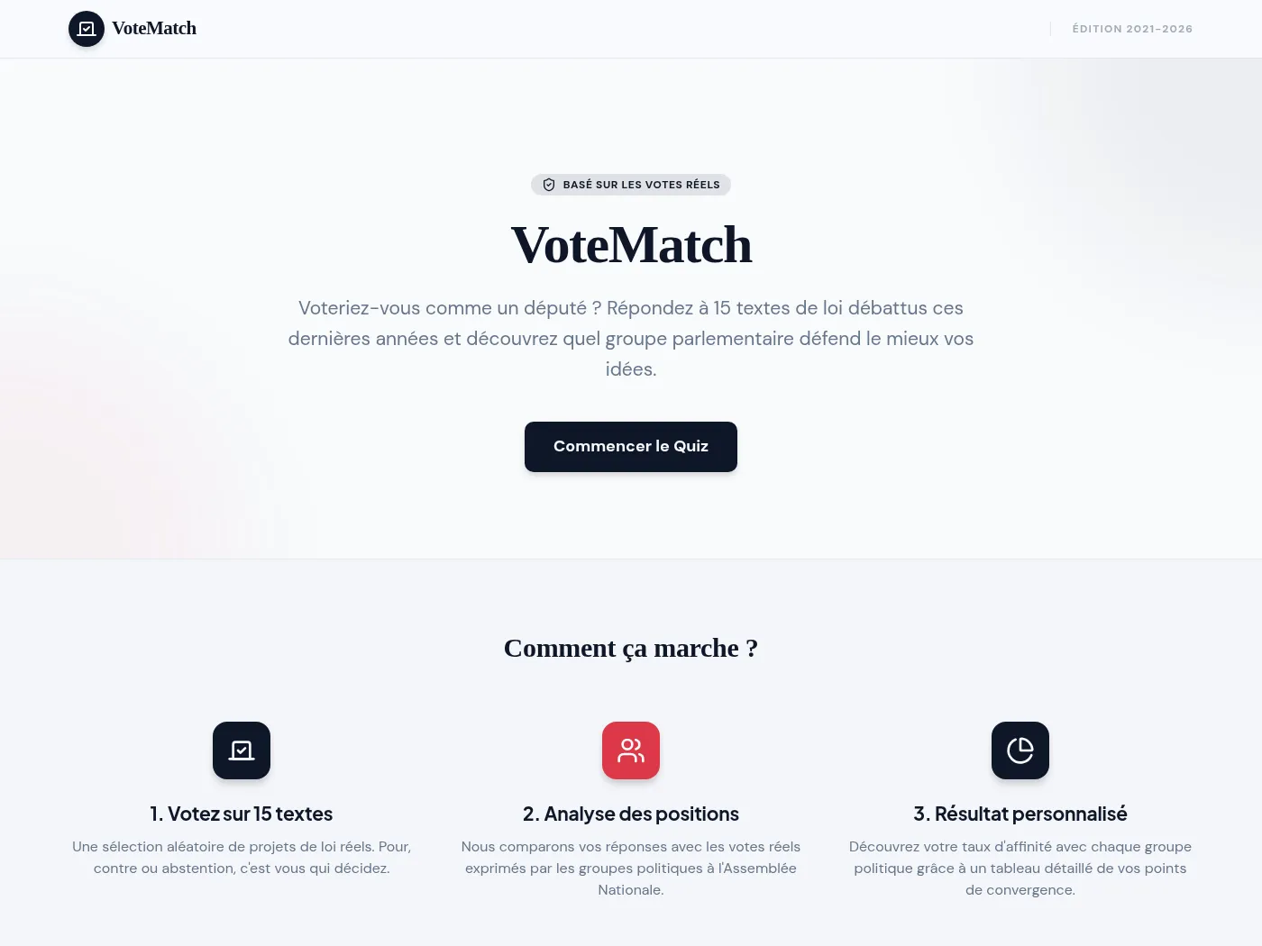 VoteMatch Assemblée