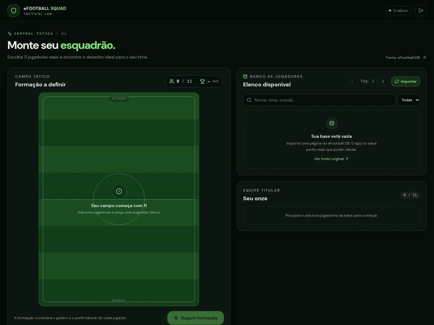 eFootball Squad Builder