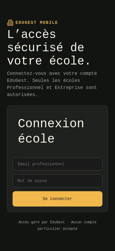 EduGest Mobile Access
