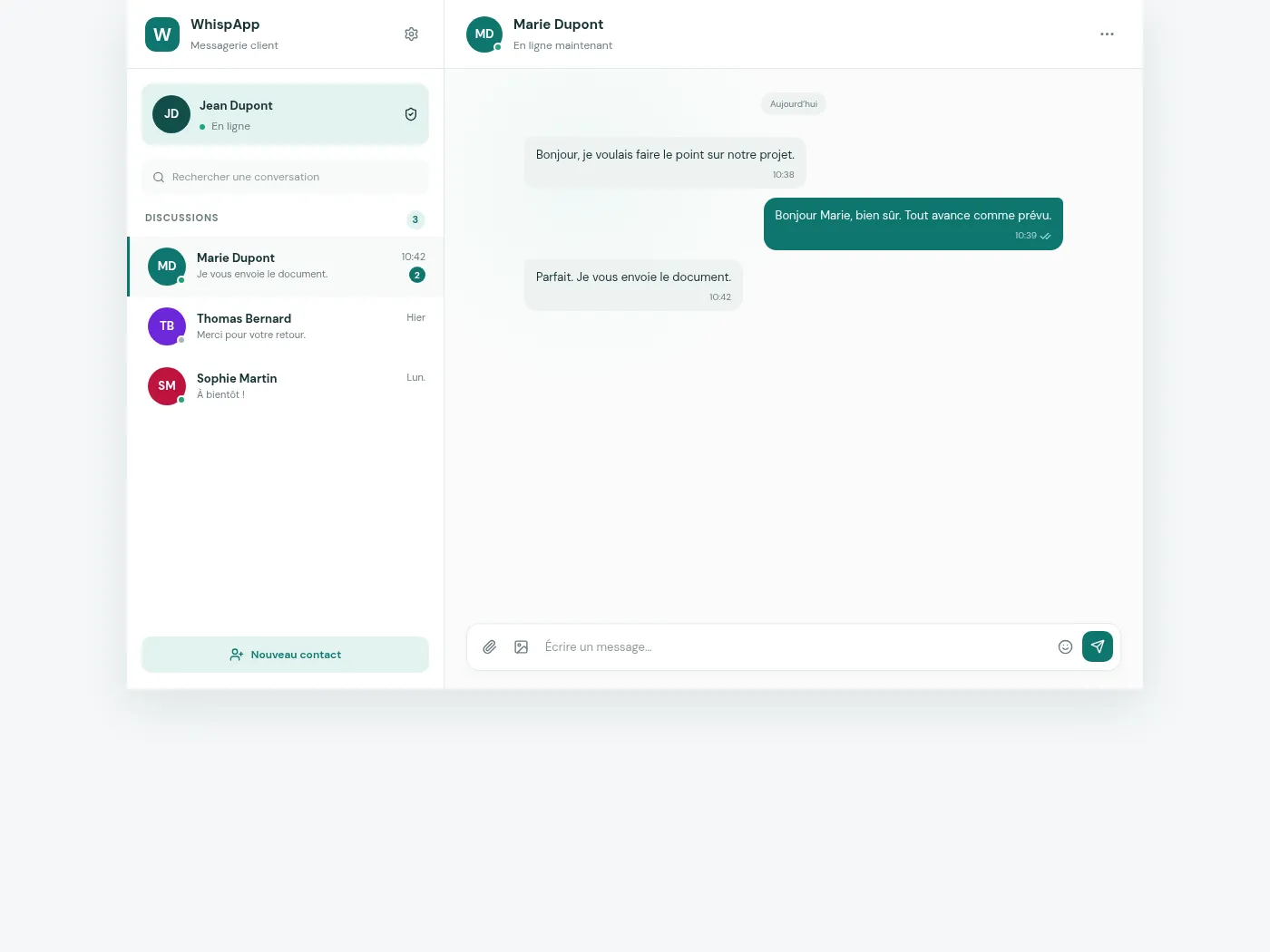 WhispApp Messagerie Client