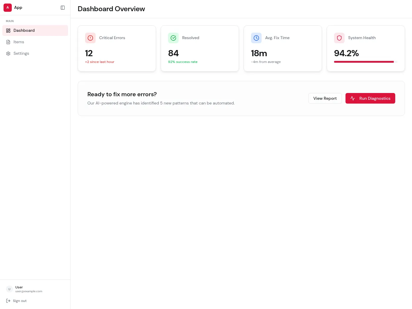 ErrorFixer Web Tool