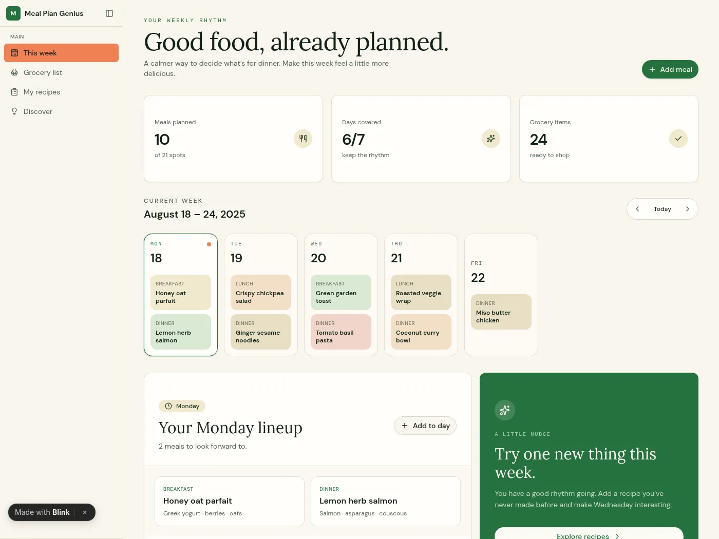 Meal Plan Genius