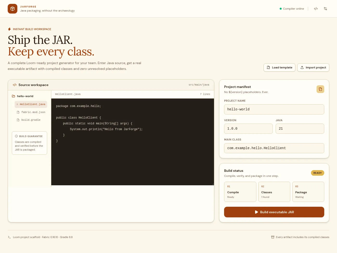 Instant Java JAR Builder