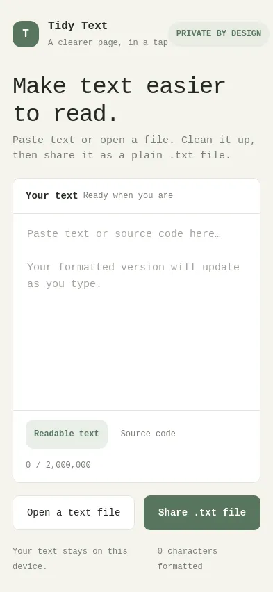 TextFormatter Mobile