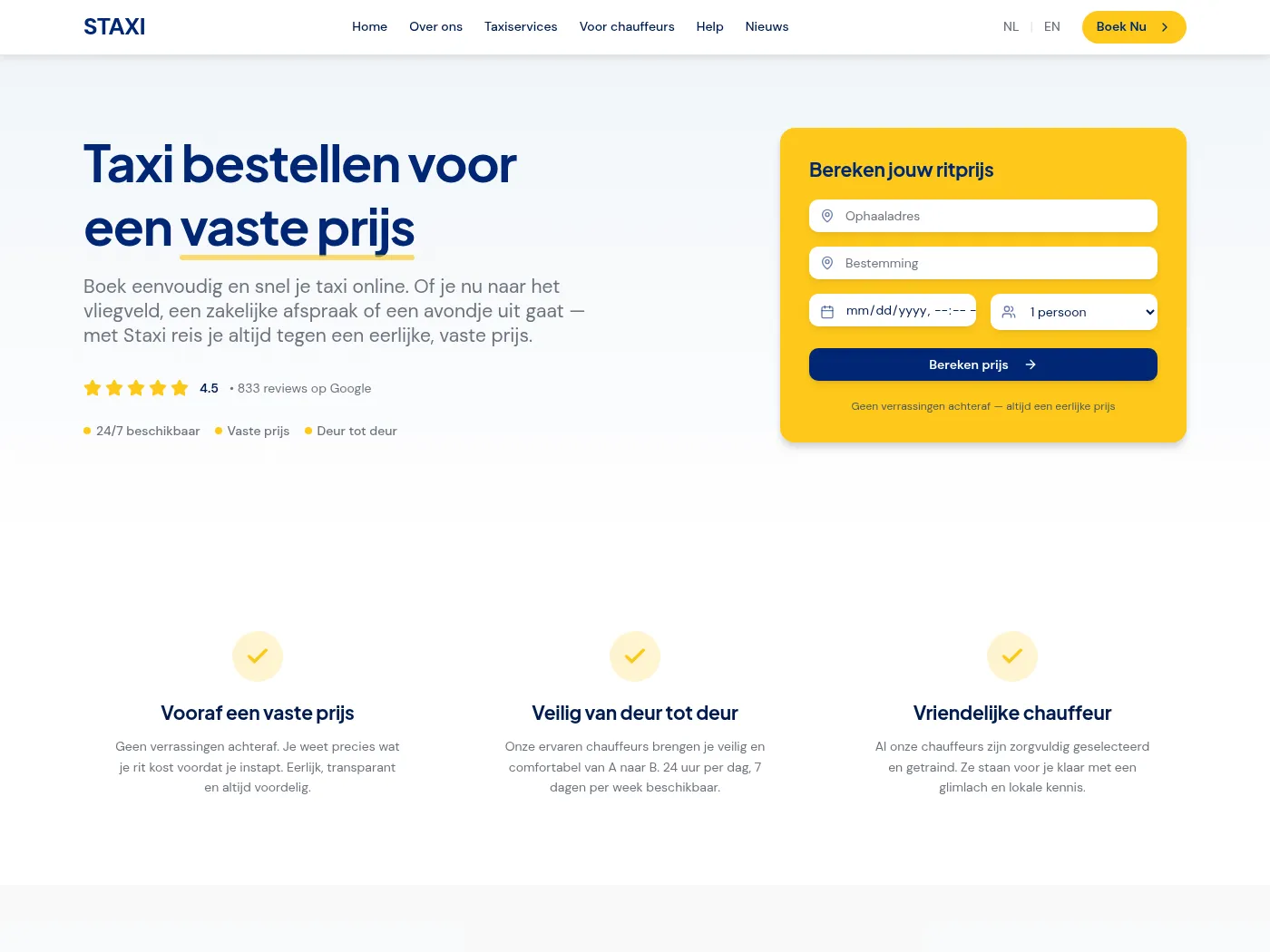 Staxi Taxi Booking Site
