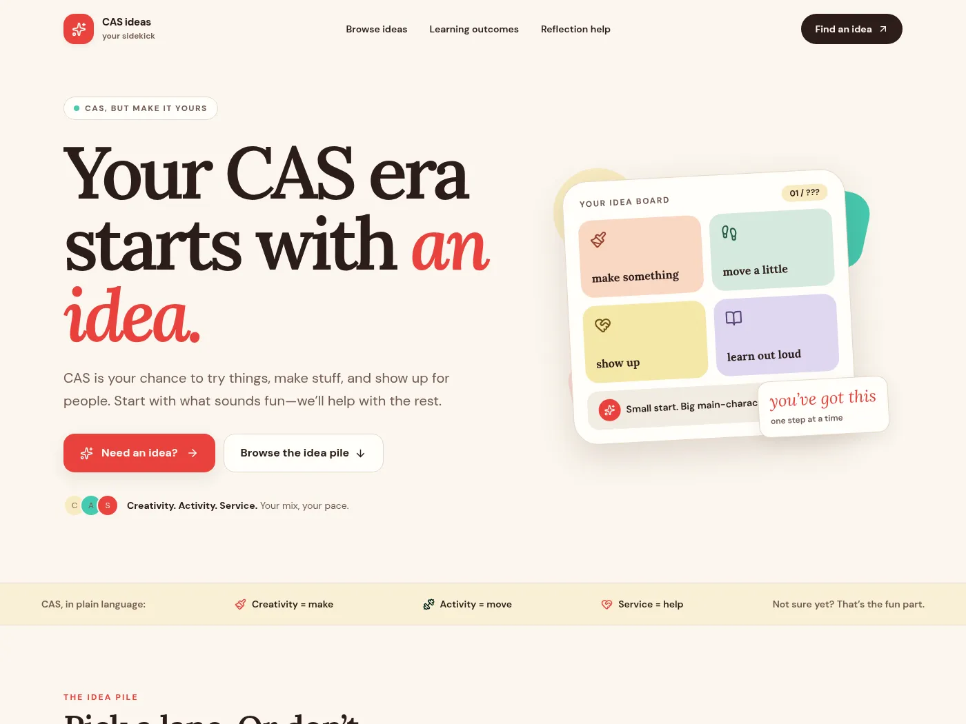 CAS Ideas Hub