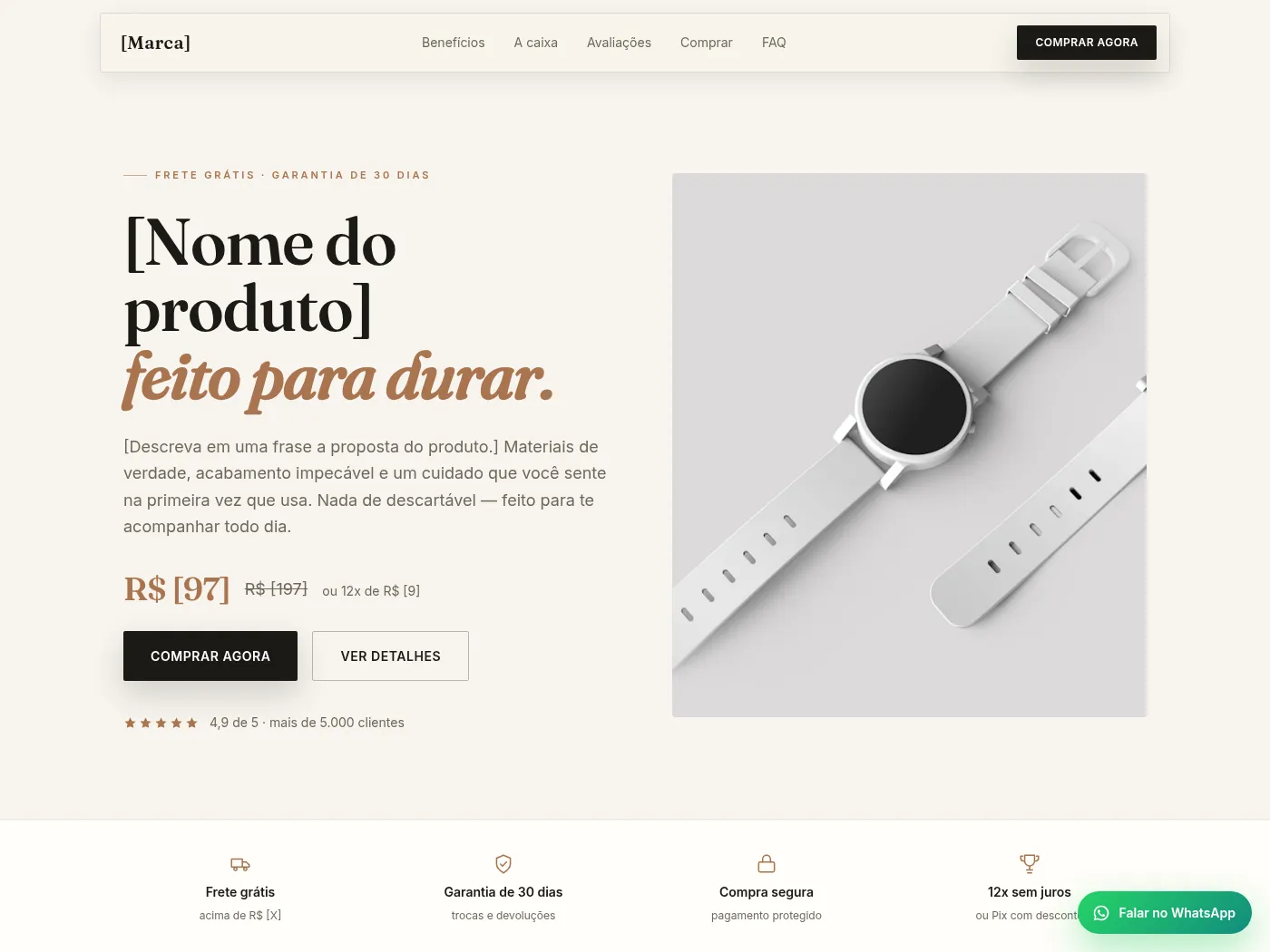 LP Produto Físico — TurboSaaS