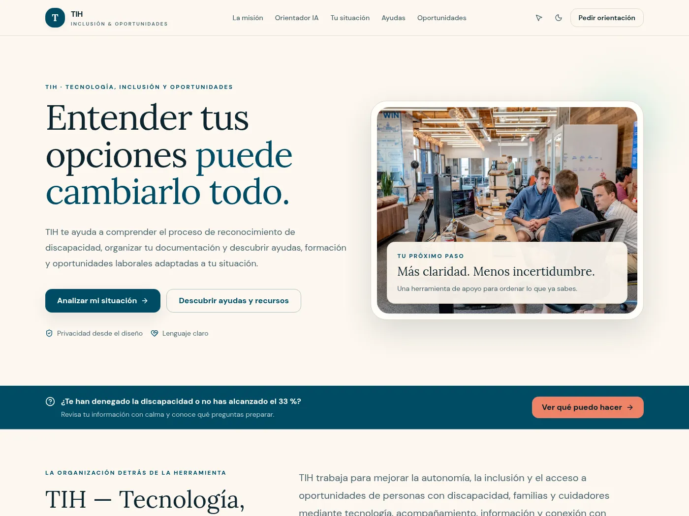 TIH Inclusión Web Platform