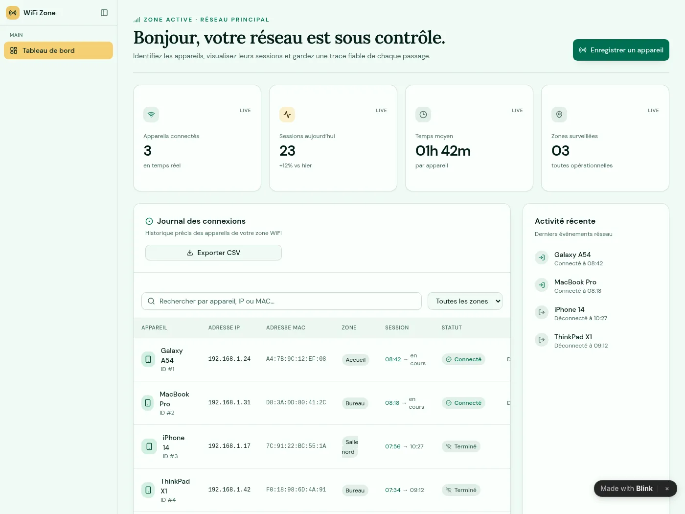 WiFi User Tracker