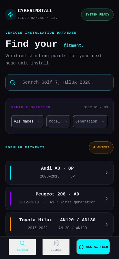 CyberInstall Manual App