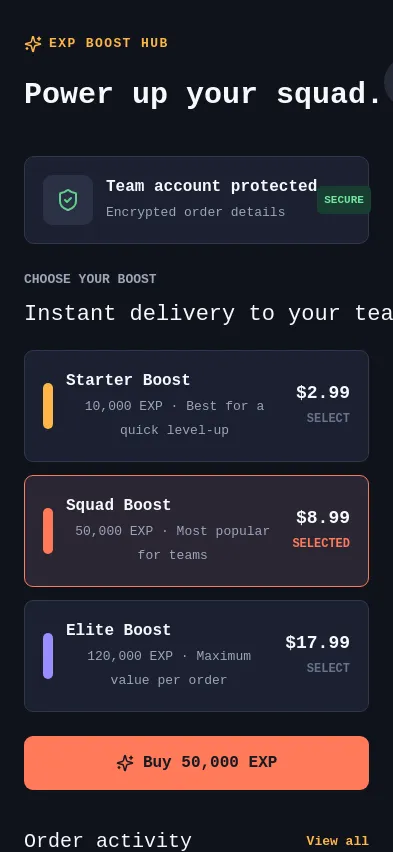 EXP Boost Hub