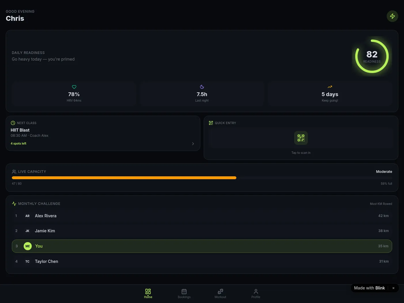 PulseGym Experience App