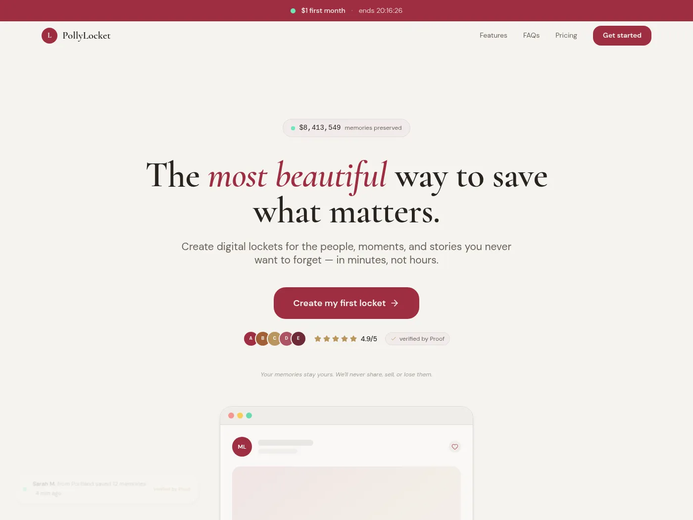PollyLocket Website