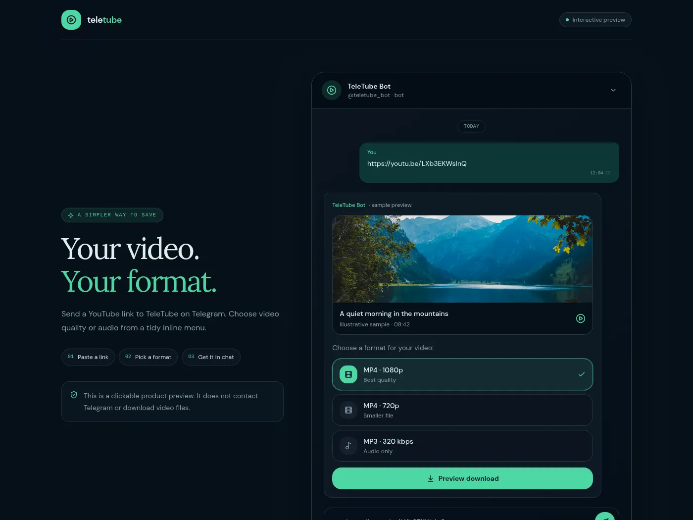 TeleTube Bot
