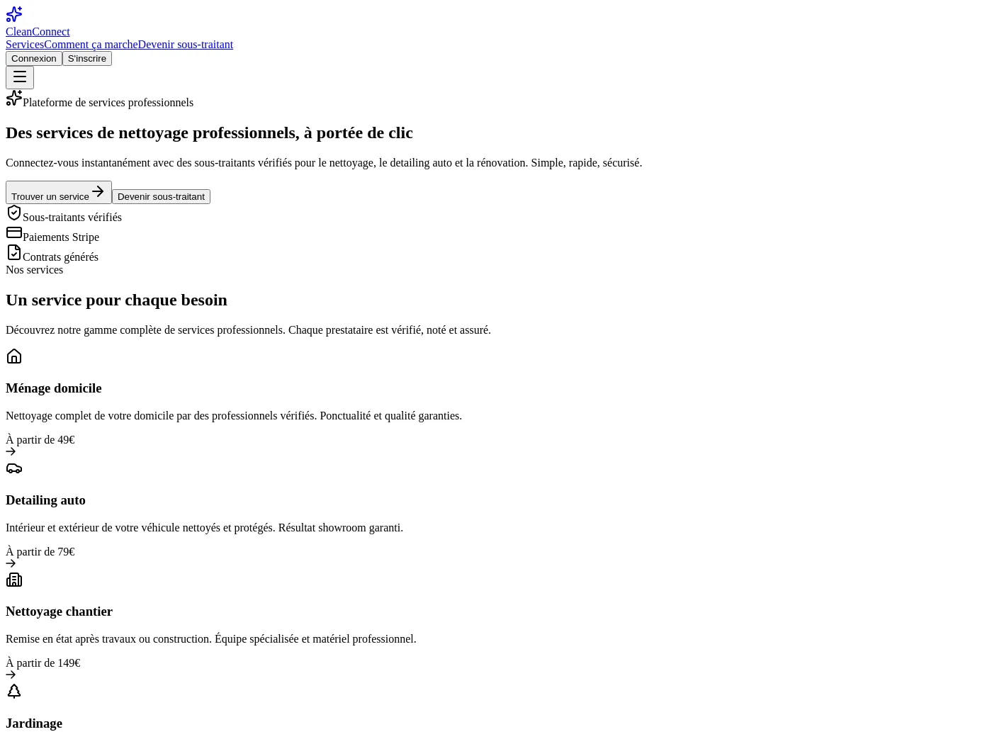 CleanConnect Platform
