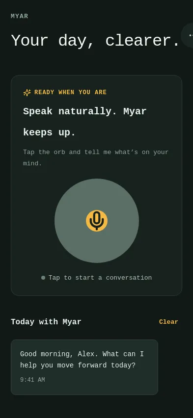 Myar Voice AI Assistant