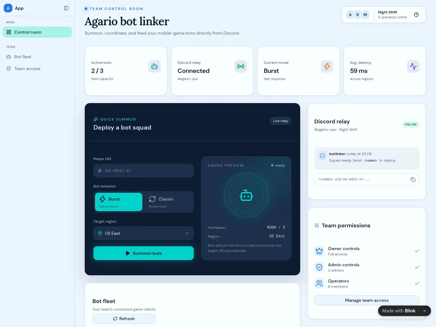 Agario Discord Bot Linker