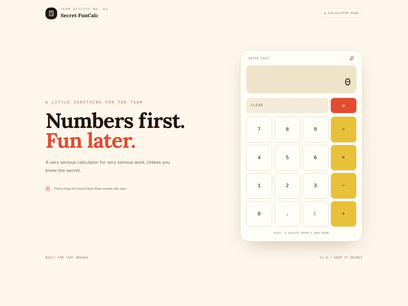 Secret FunCalc