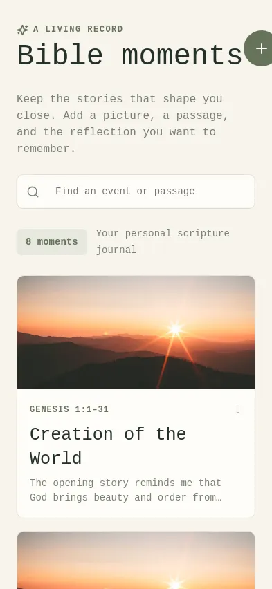 Bible Event Journal