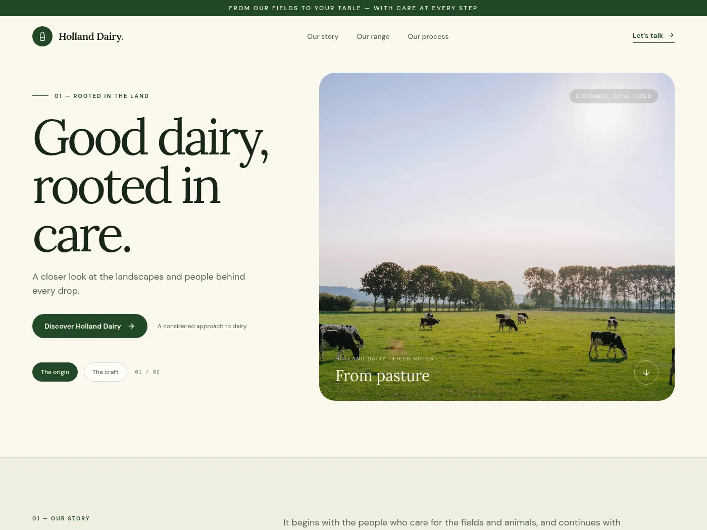 Holland Dairy Web Portal