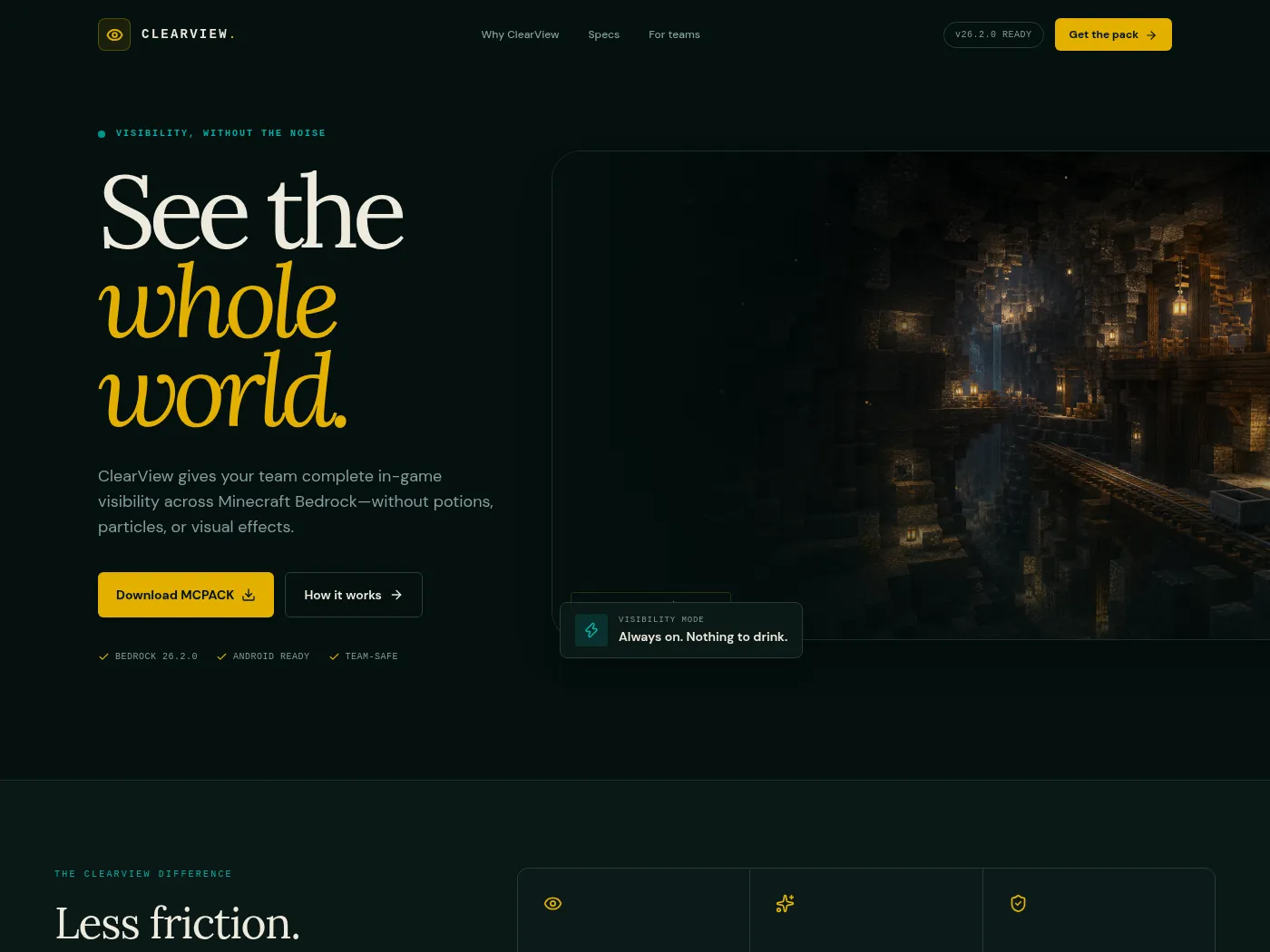 ClearView MCPACK