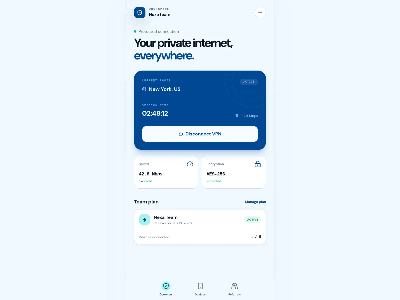 VPN Subscriptions Mini App