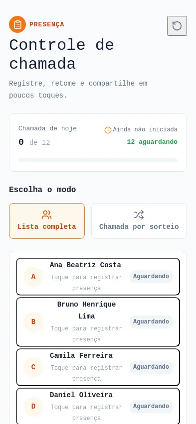 Controle de Presença App