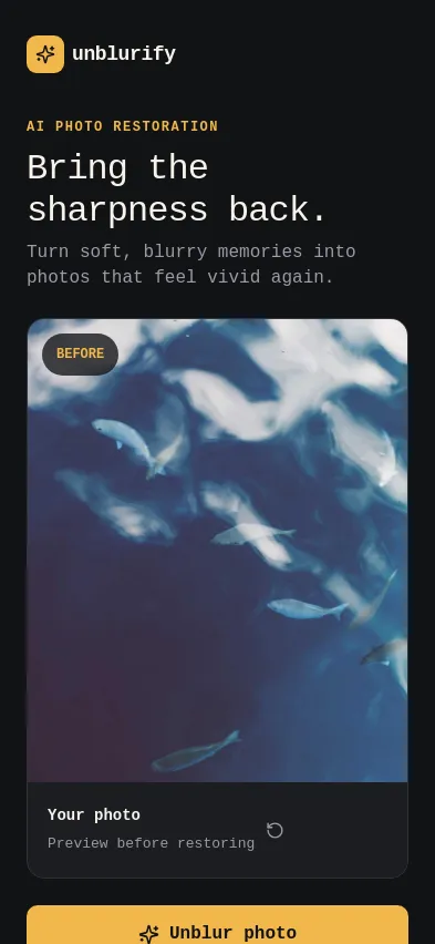 Unblurify