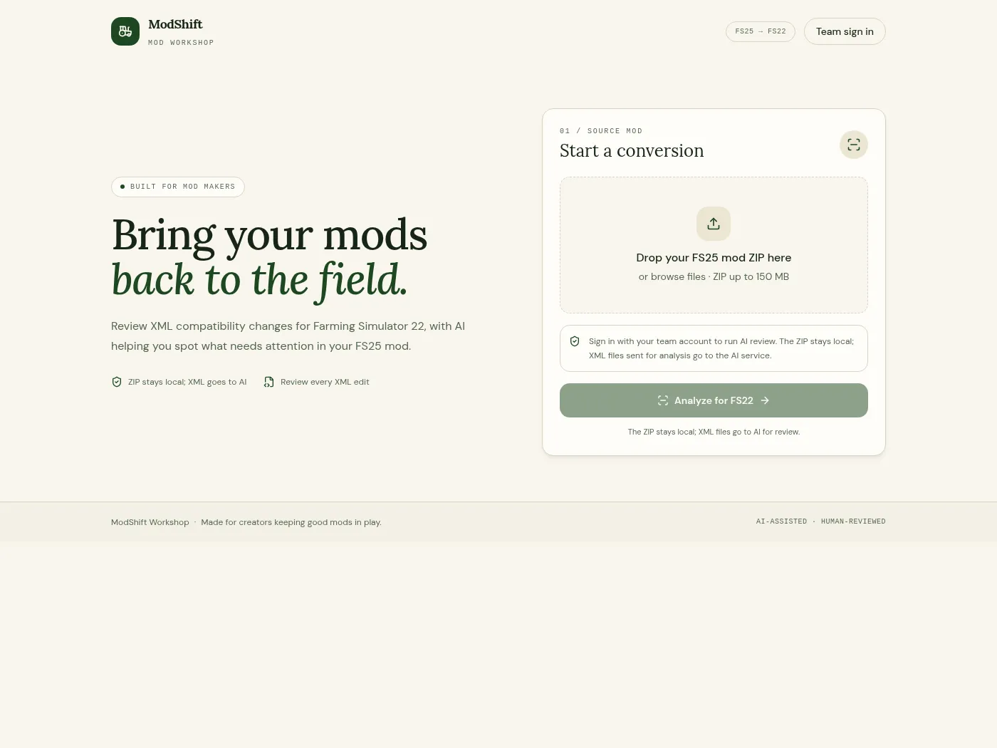 ModConvert AI Tool