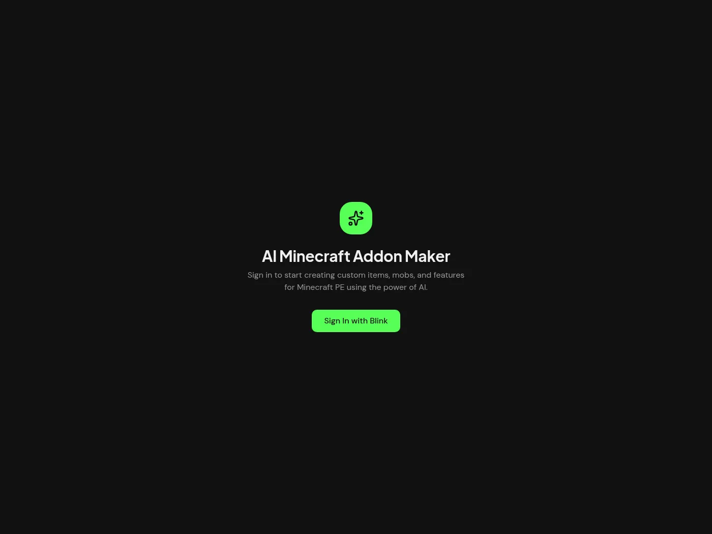 AI Minecraft Addon Maker