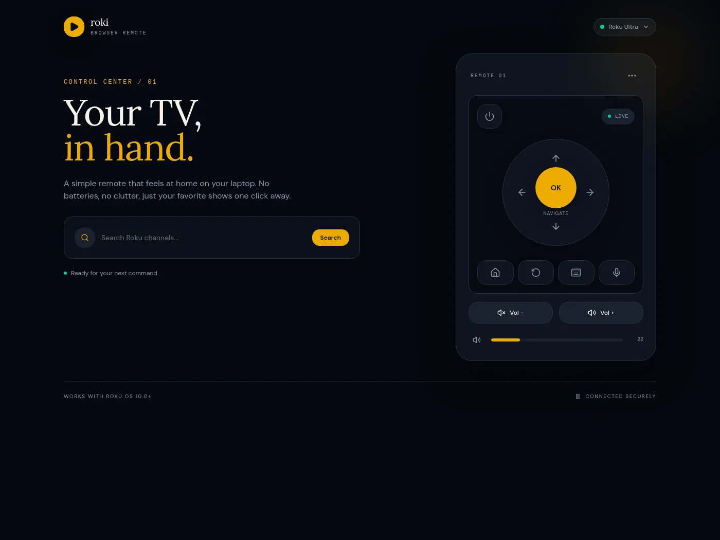 Roku Remote Web App