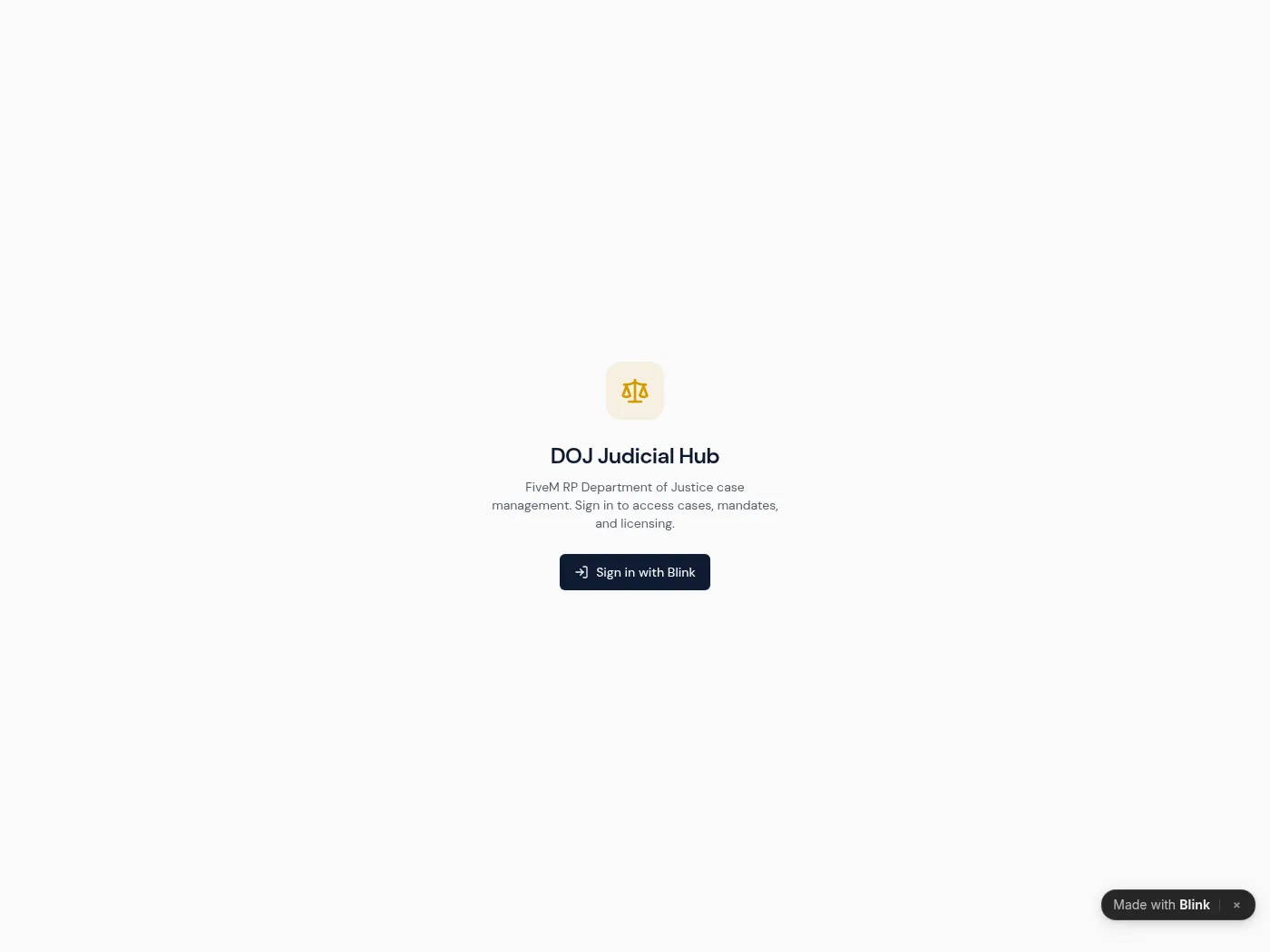 FiveM DOJ Judicial Hub
