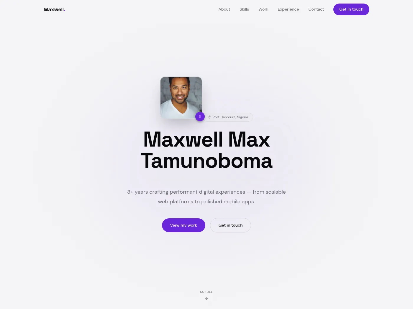 Maxwell Dev Portfolio