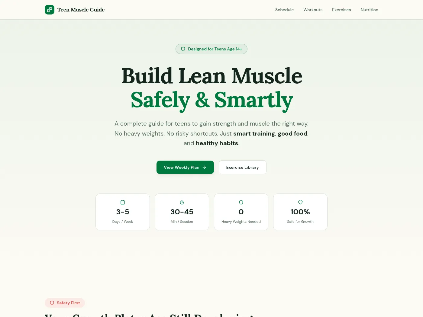 Teen Muscle Growth Guide
