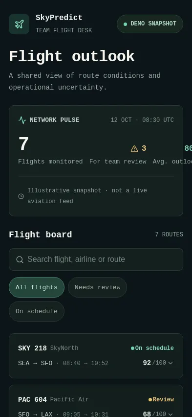 SkyPredict Insights