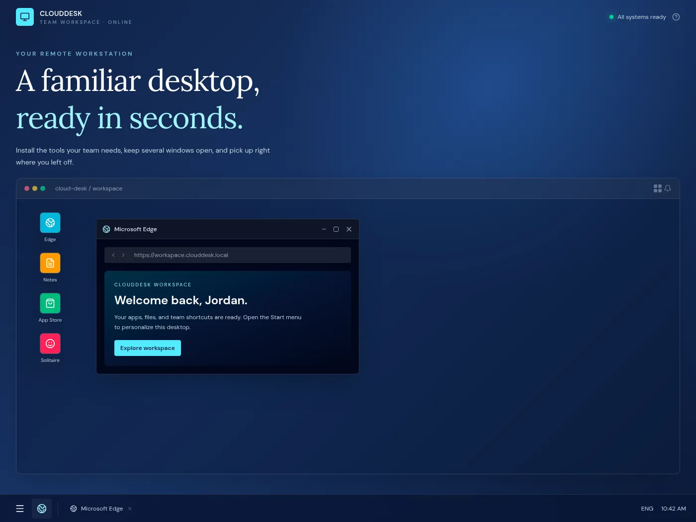 Win10 Cloud Desktop