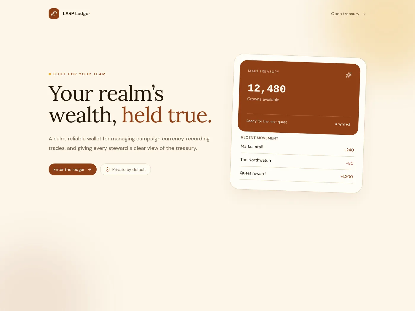 LARP Ledger Wallet