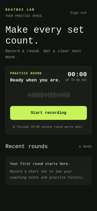 Beatbox Coach App