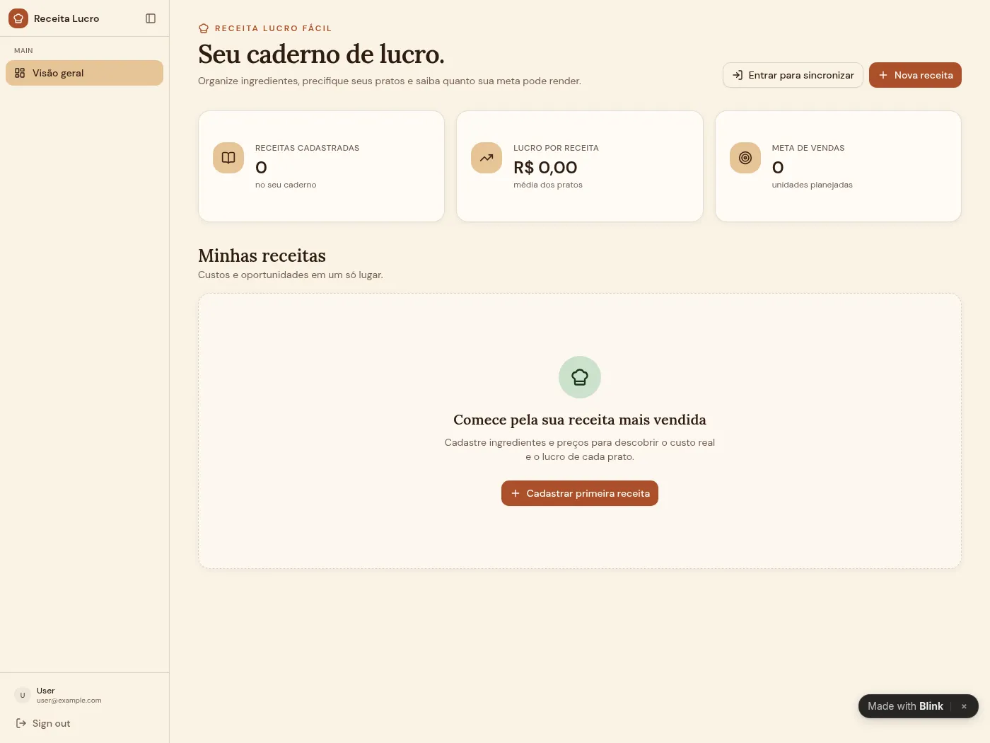Receita Lucro Fácil