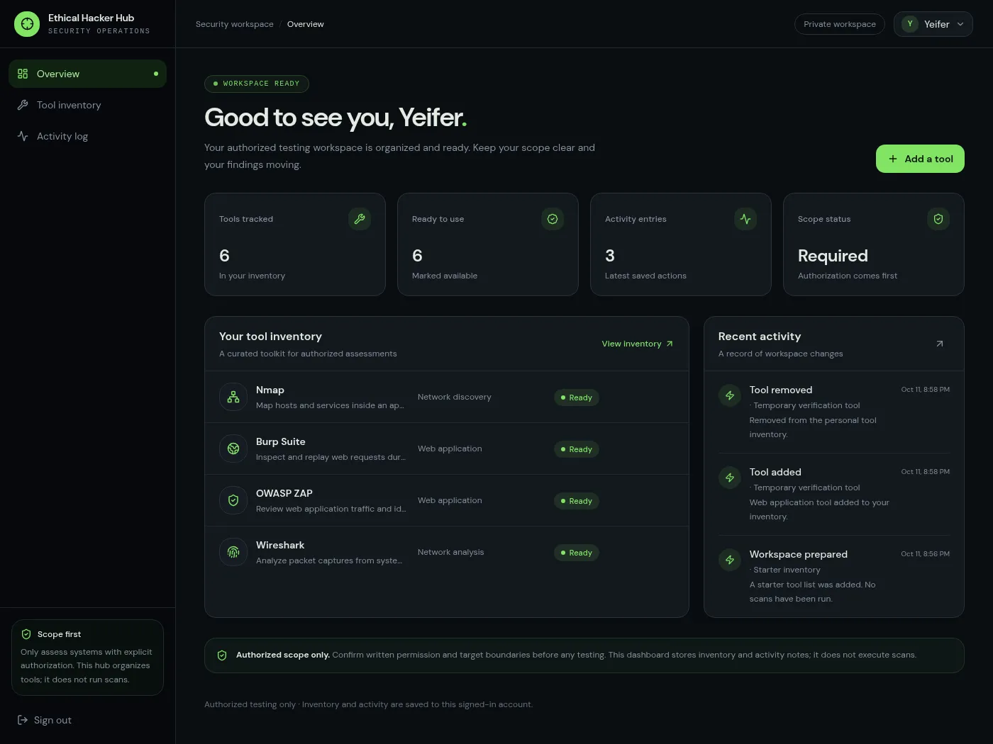 Ethical Hacker Hub