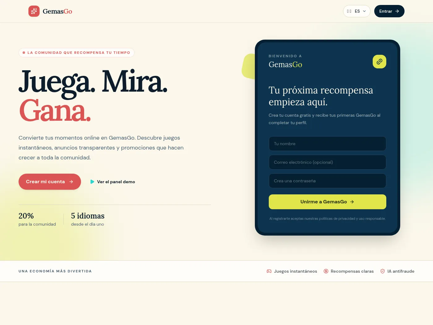 GemasGo Monetization Platform