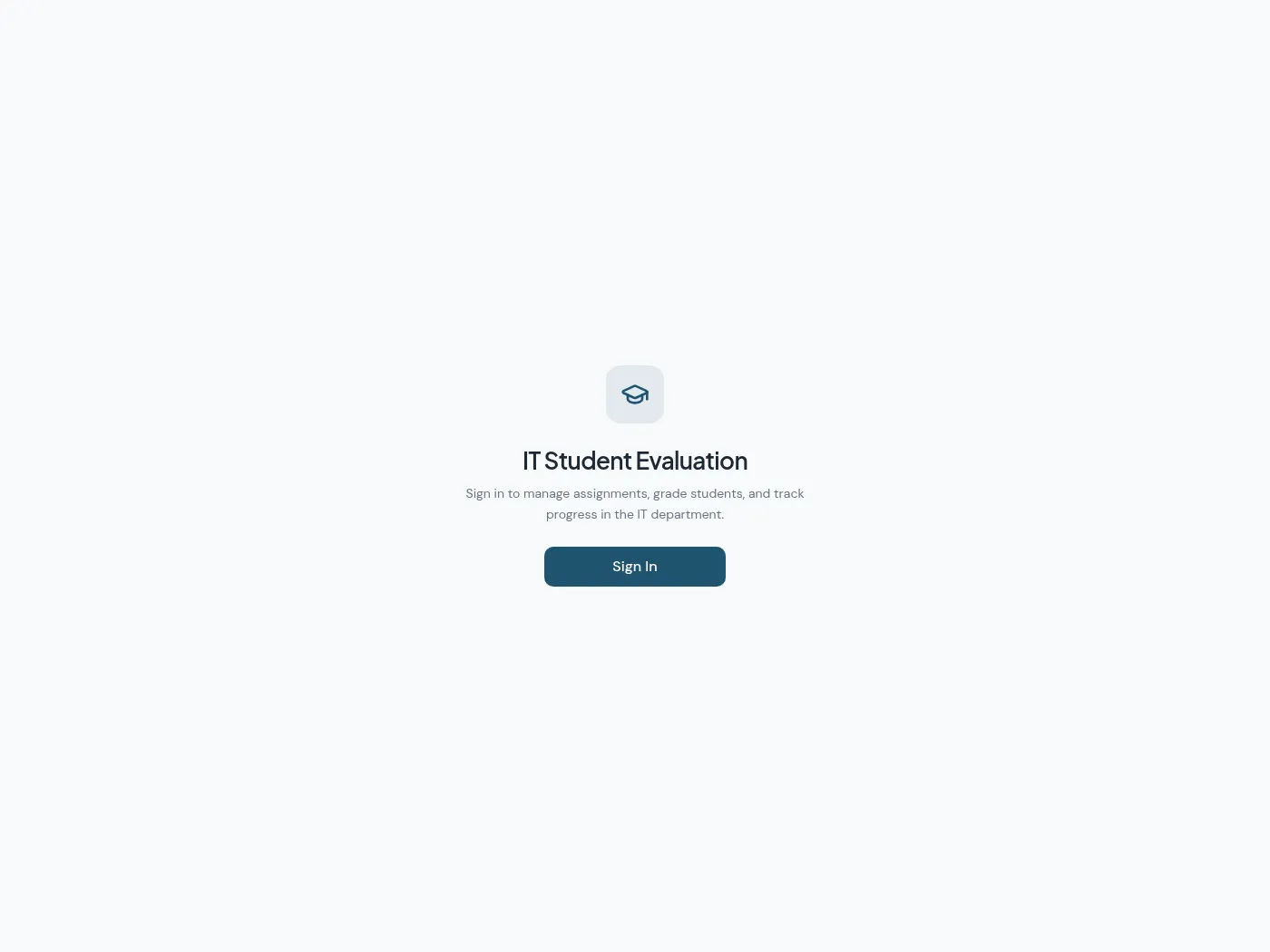 IT Student Eval System