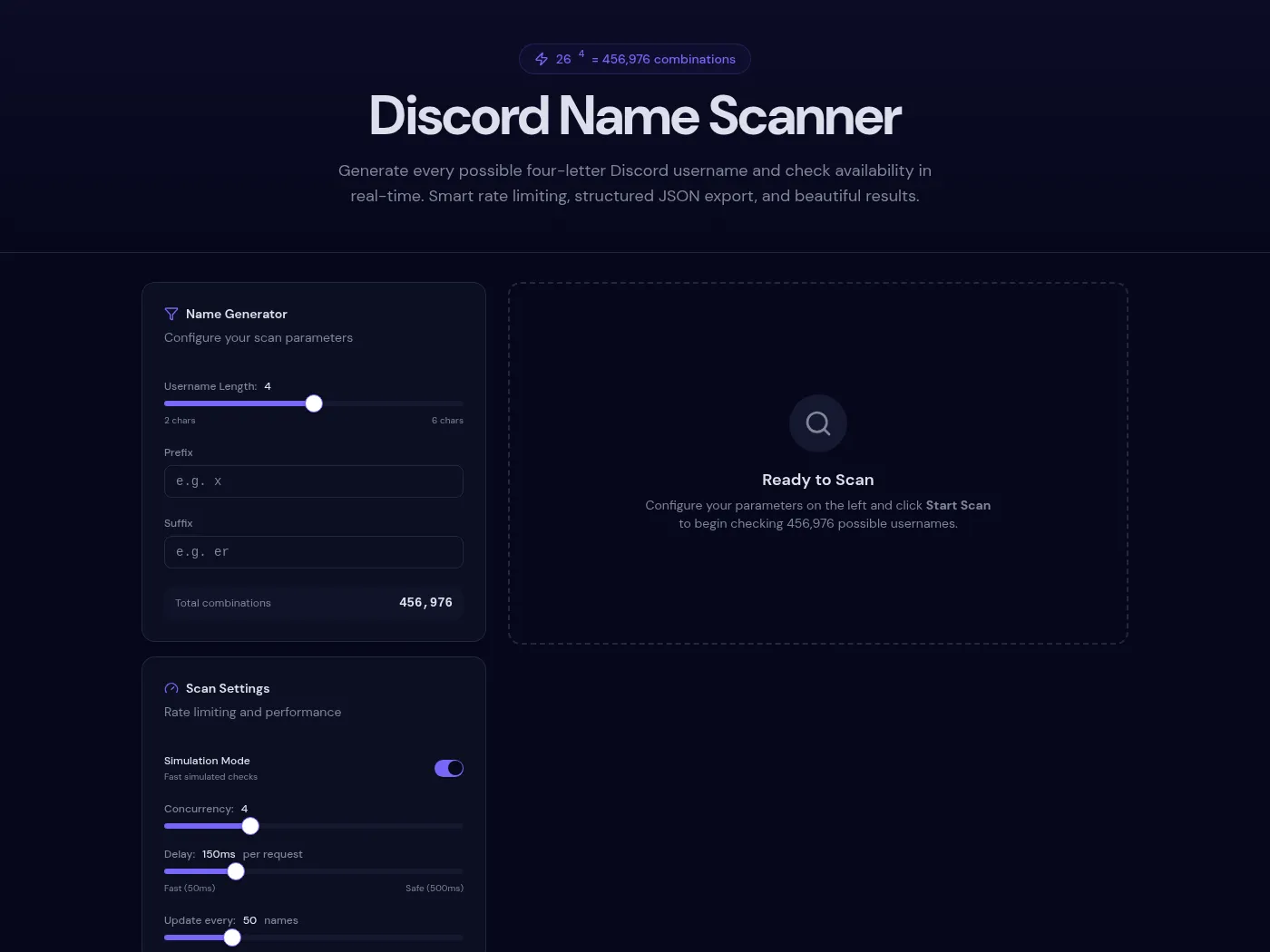 Discord Name Scanner